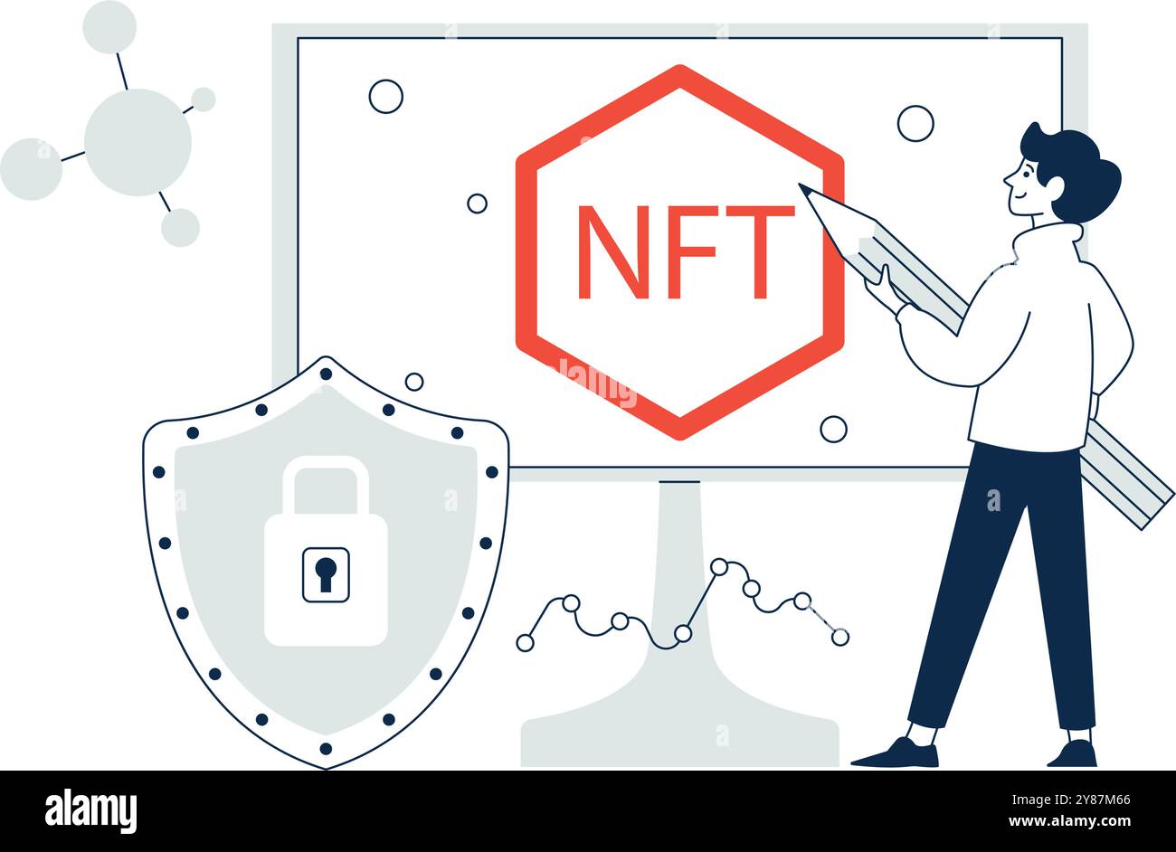 Nft artist create digital work. Crypto exchange Stock Vector Image ... Nft artist create digital work. Crypto exchange Stock Vector Image ...