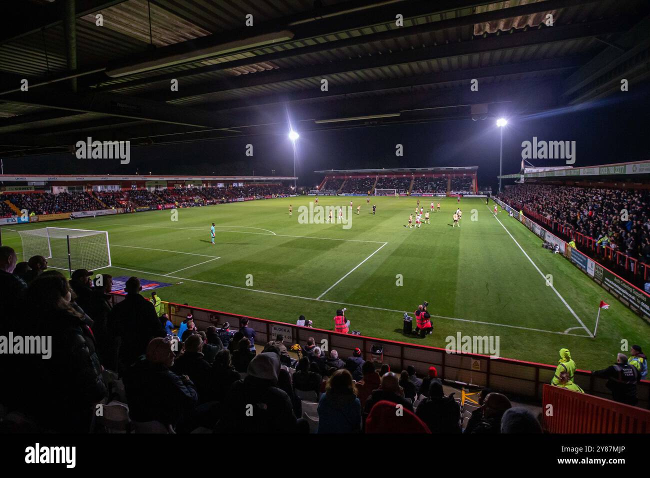 General view during match of the Lamex Stadium, home ground of ...