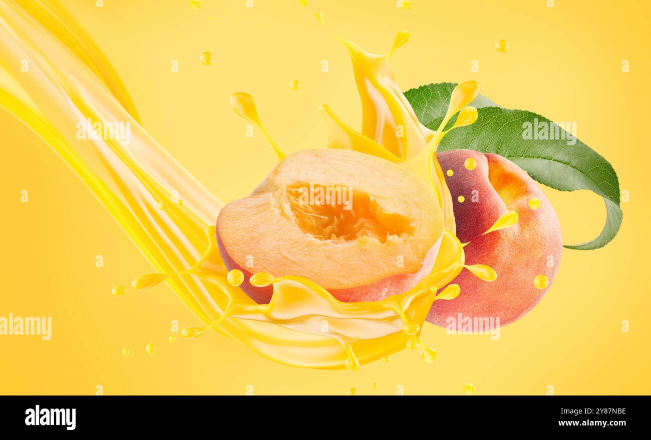 mango juice splash Stock Photo - Alamy
