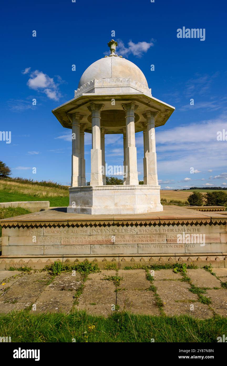 The Chattri War Memorial commemorating fallen soldiers from the Indian ...