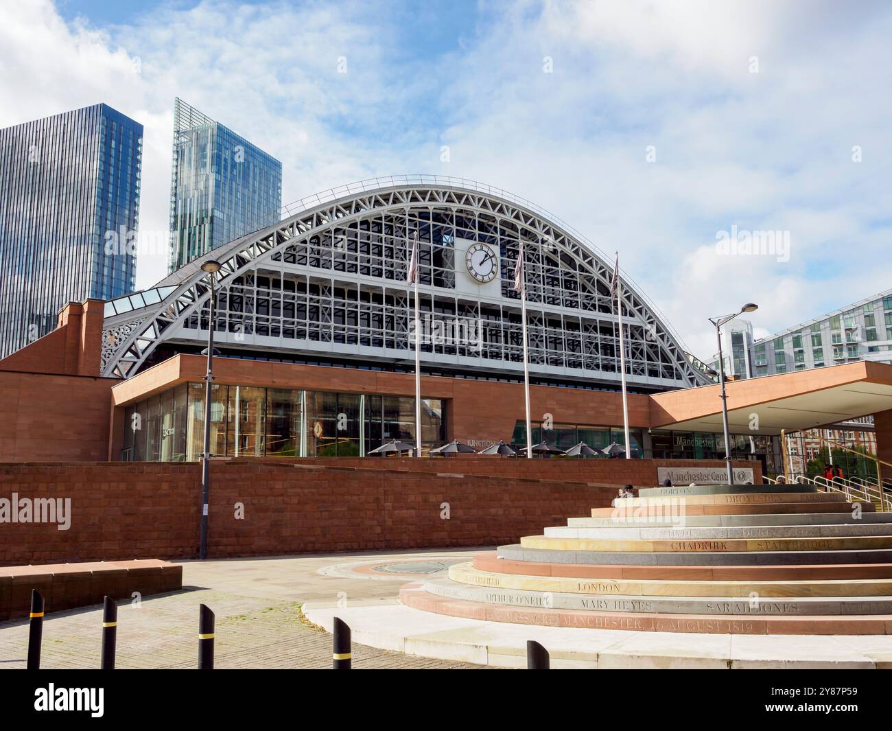 Manchester, UK, September 28, 2024: Manchester Central. Large modern ...