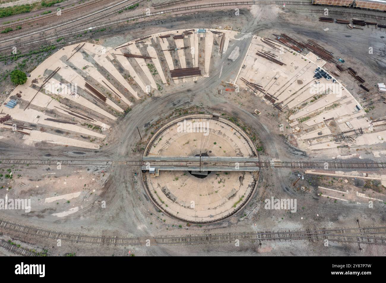 Pueblo, Colorado - The remains of a railroad roundhouse adjacent to ...