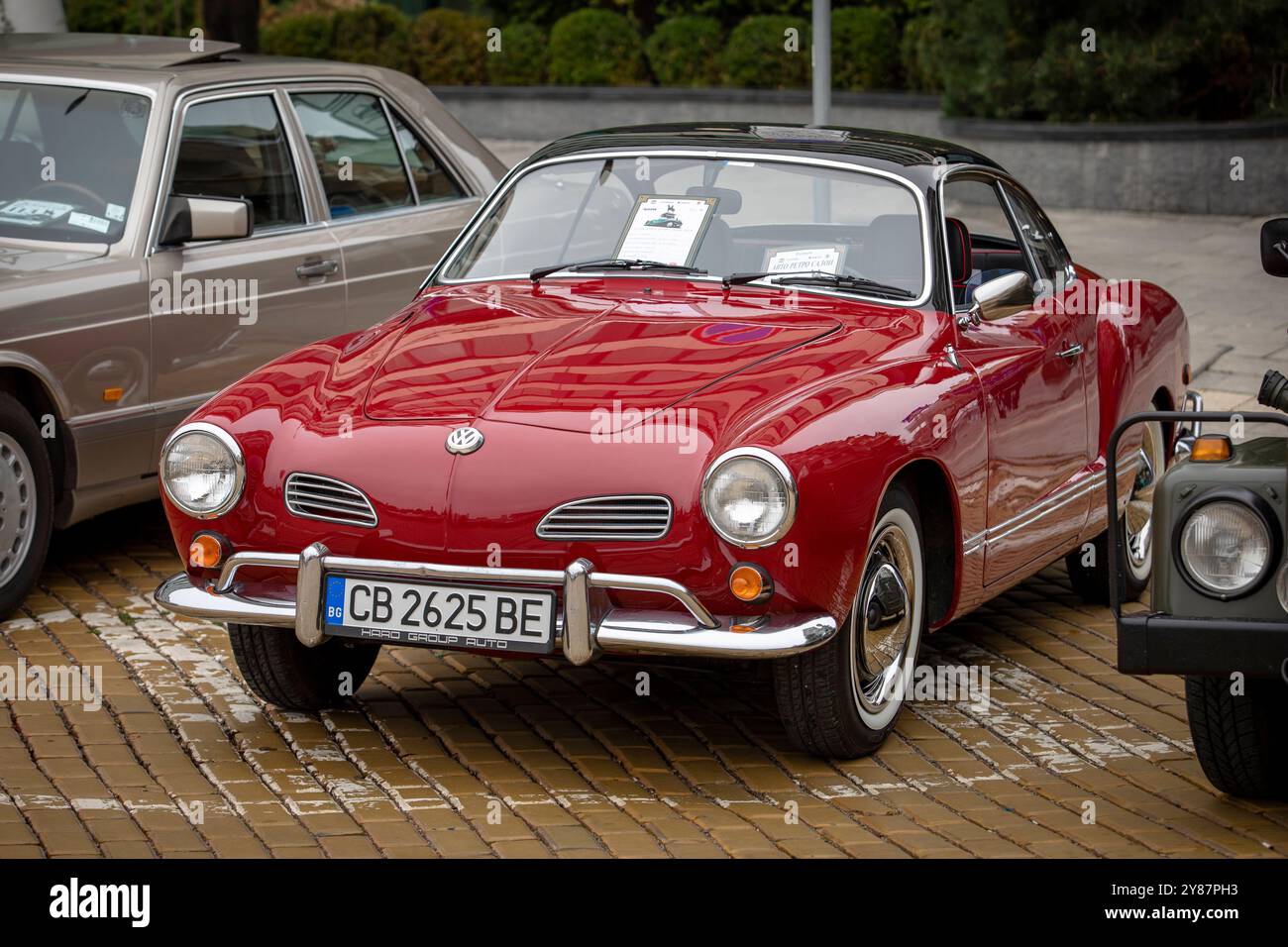 Sofia, Bulgaria - September 15, 2024: Old vintage car parade at Autumn ...