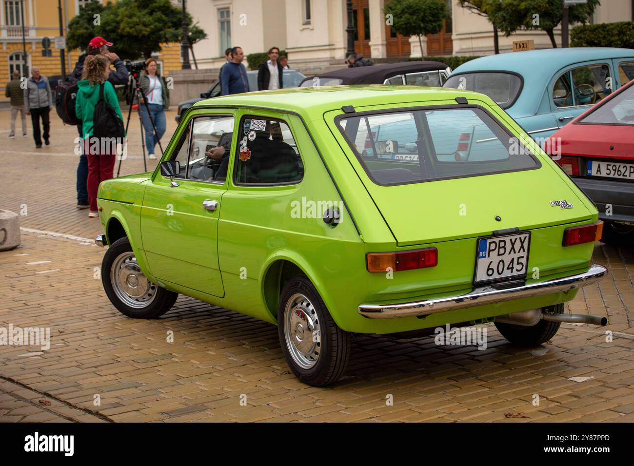 Sofia, Bulgaria - September 15, 2024: Old vintage car parade at Autumn ...