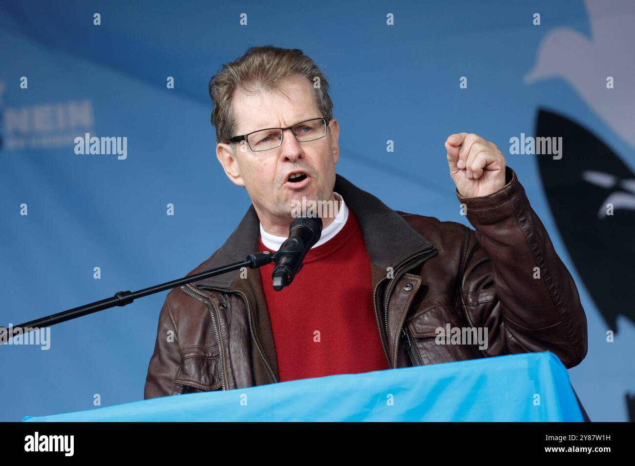 Ralf Stegner, SPD, Deutschland, Berlin, Großen Stern, Friedensdemo am 3 ...