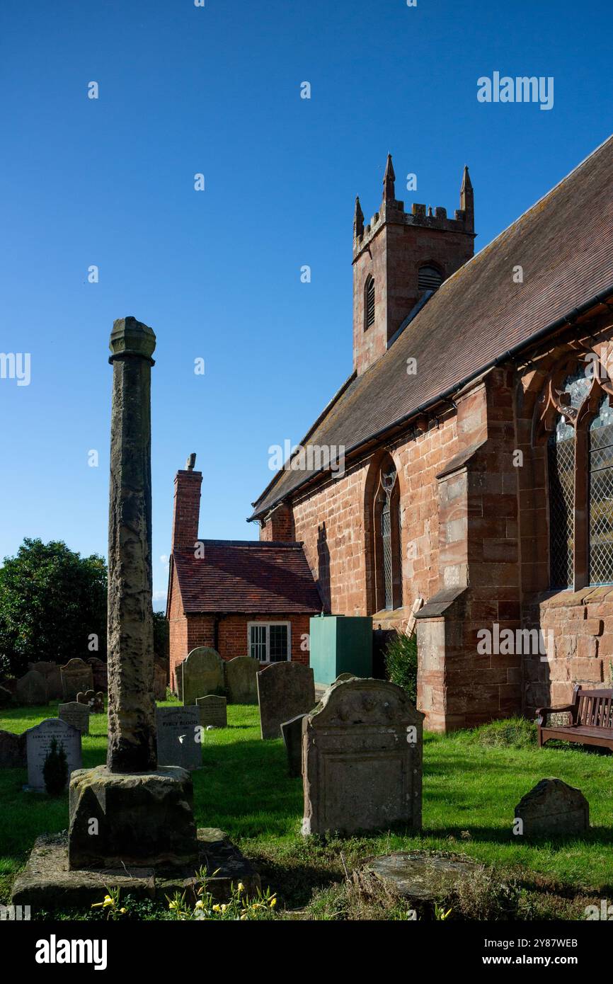 The old cross and St. Michael and All Angels Church, Maxstoke ...