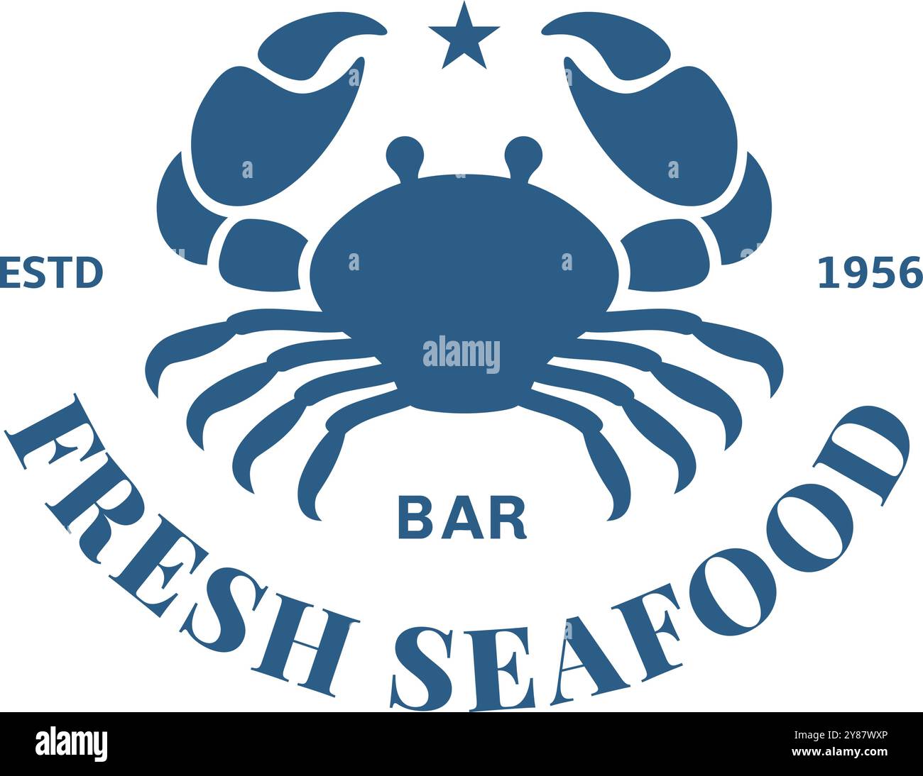 Blue ocean seafood bar Cut Out Stock Images & Pictures - Alamy