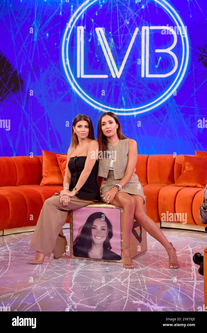 Rome: Rai Studios Via Teulada. Transmission of The Good Time. In the photo: Flora Canto and ...