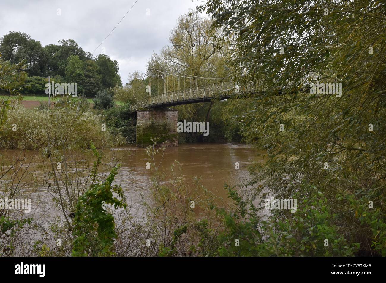 Old Suspension Bridge at Foy, Herefordshire, England Stock Photo - Alamy