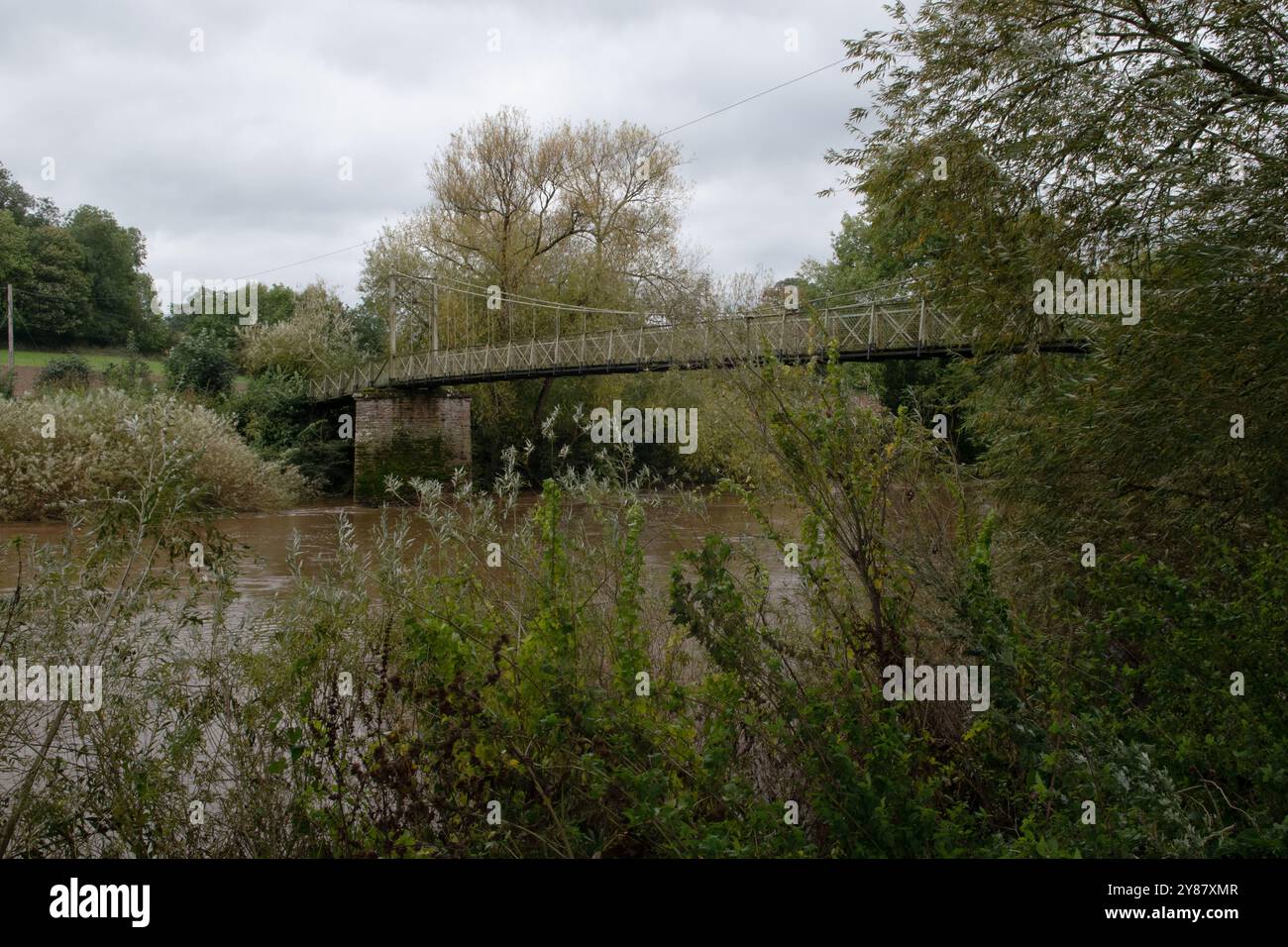 Old Suspension Bridge at Foy, Herefordshire, England Stock Photo - Alamy