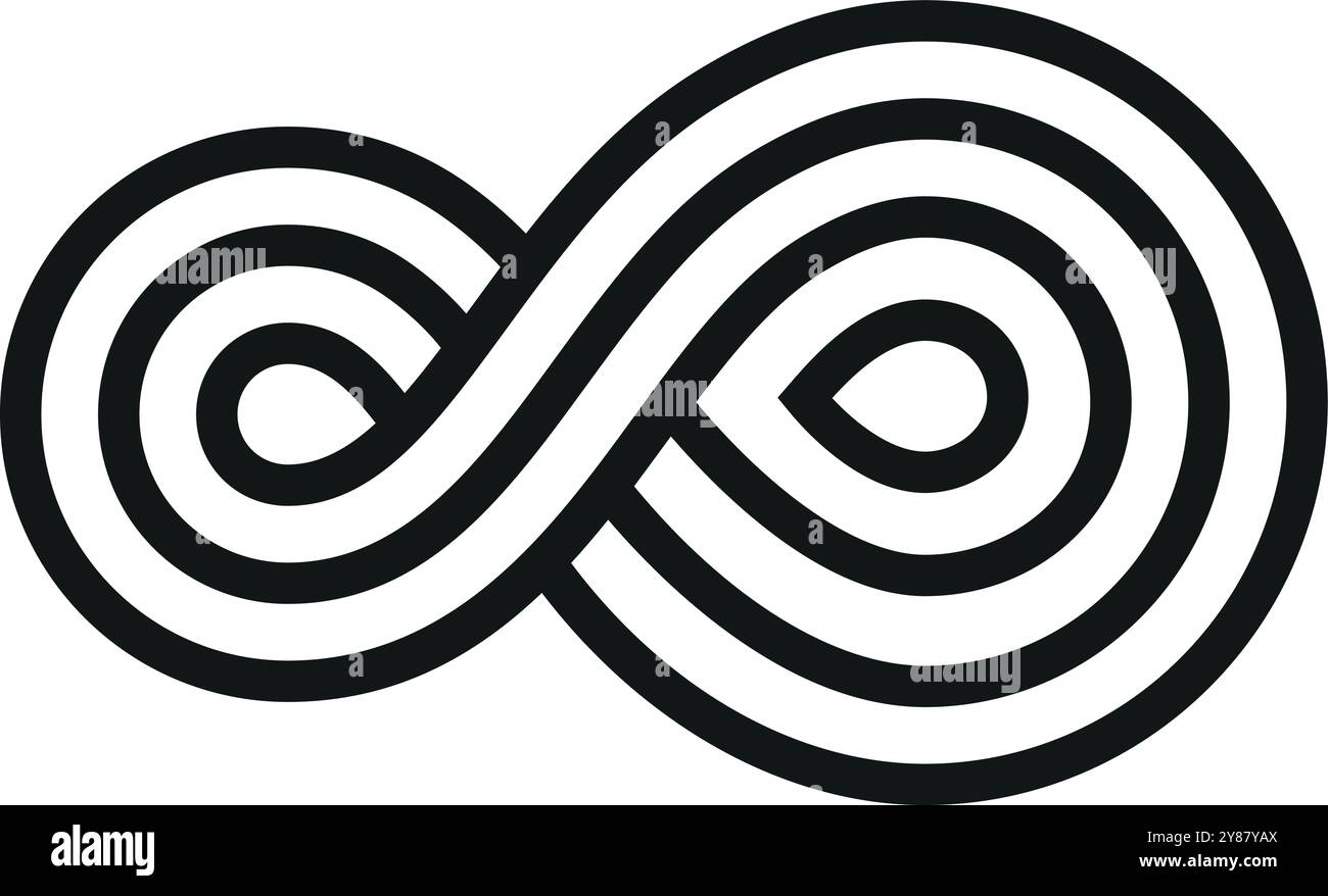Endless shape logo. Infinity symbol. Limitless sign Stock Vector Image ...