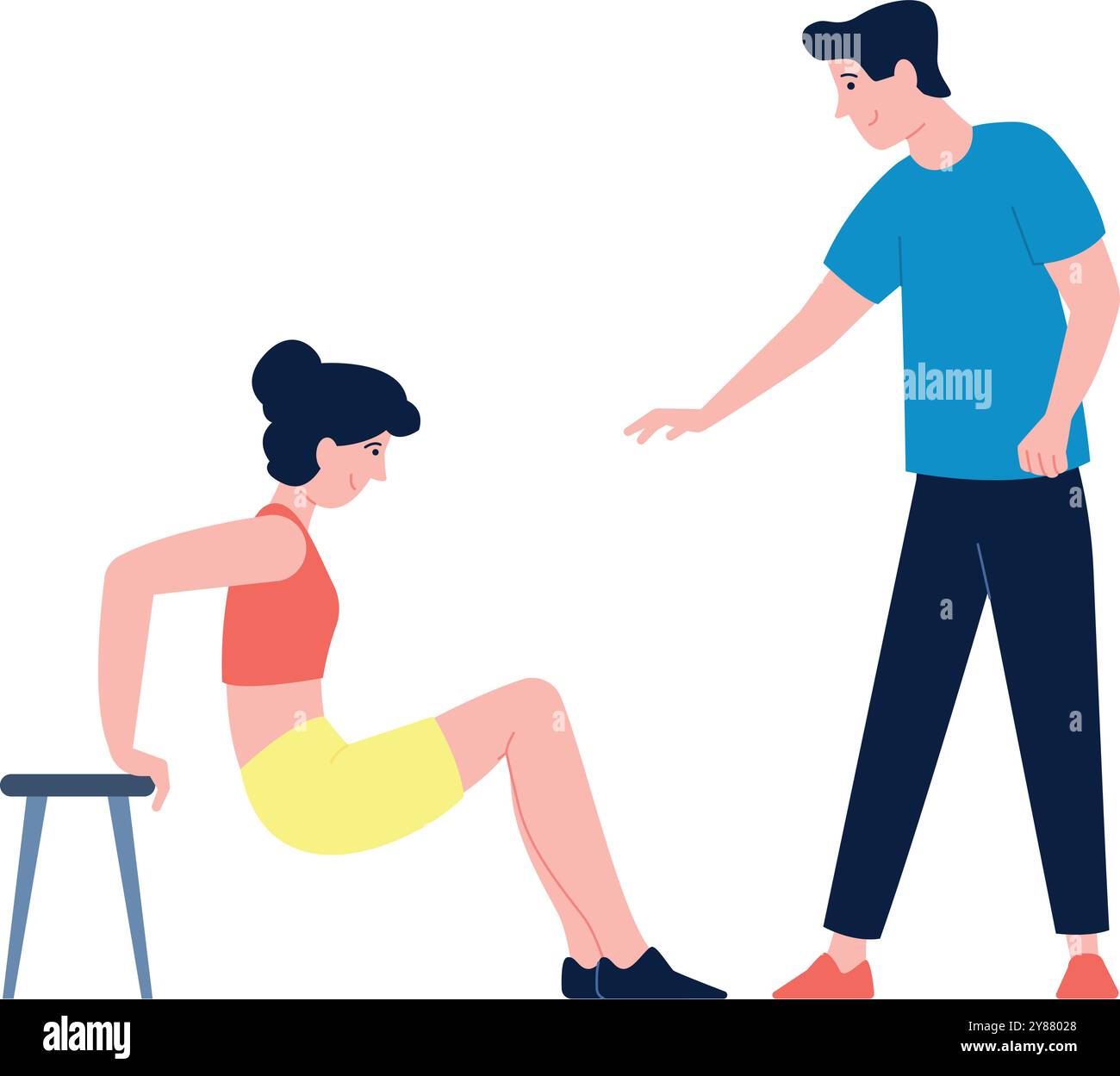 Fitness talk Stock Vector Images - Alamy