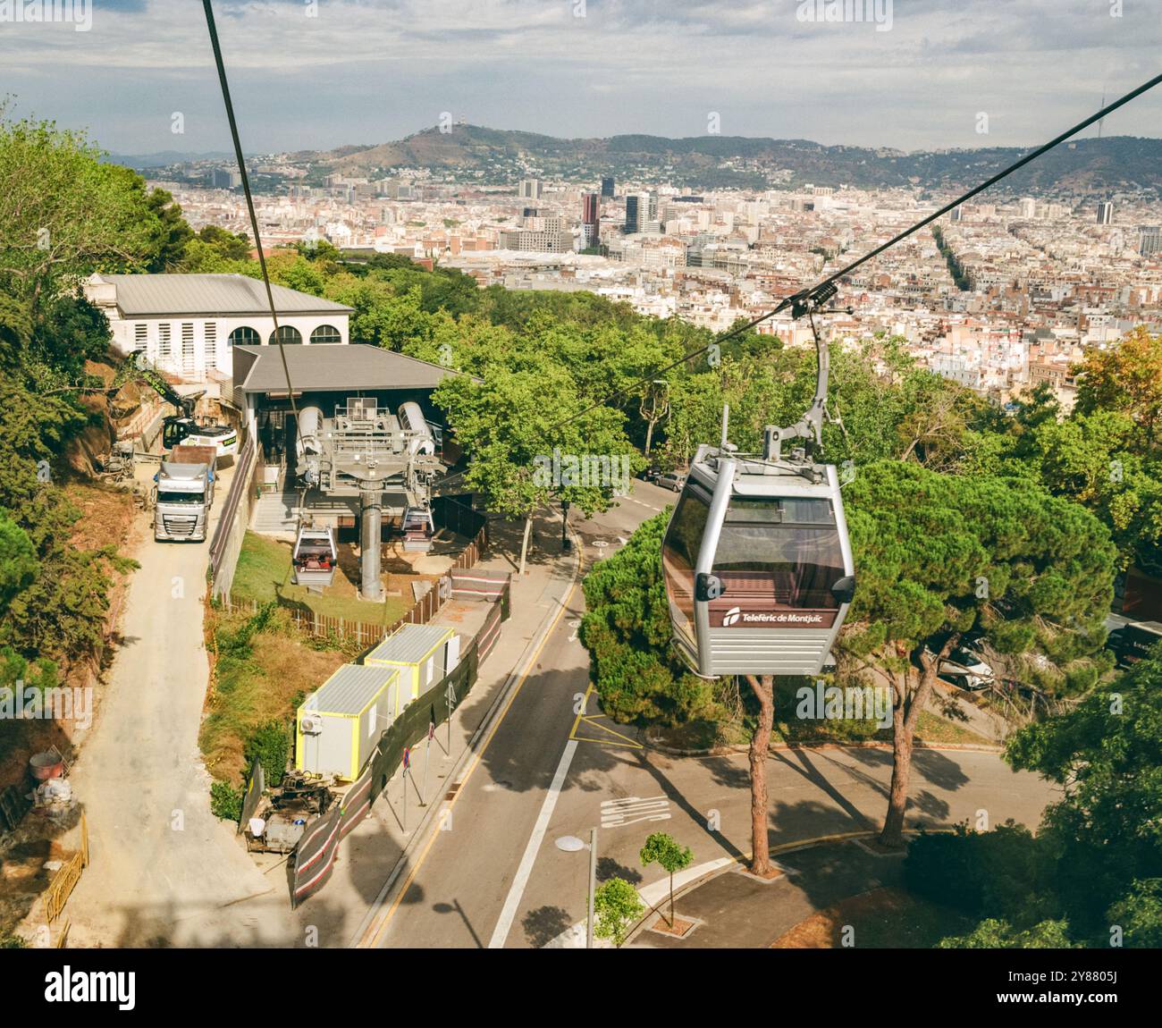 Cable car on montjuic hi-res stock photography and images - Alamy