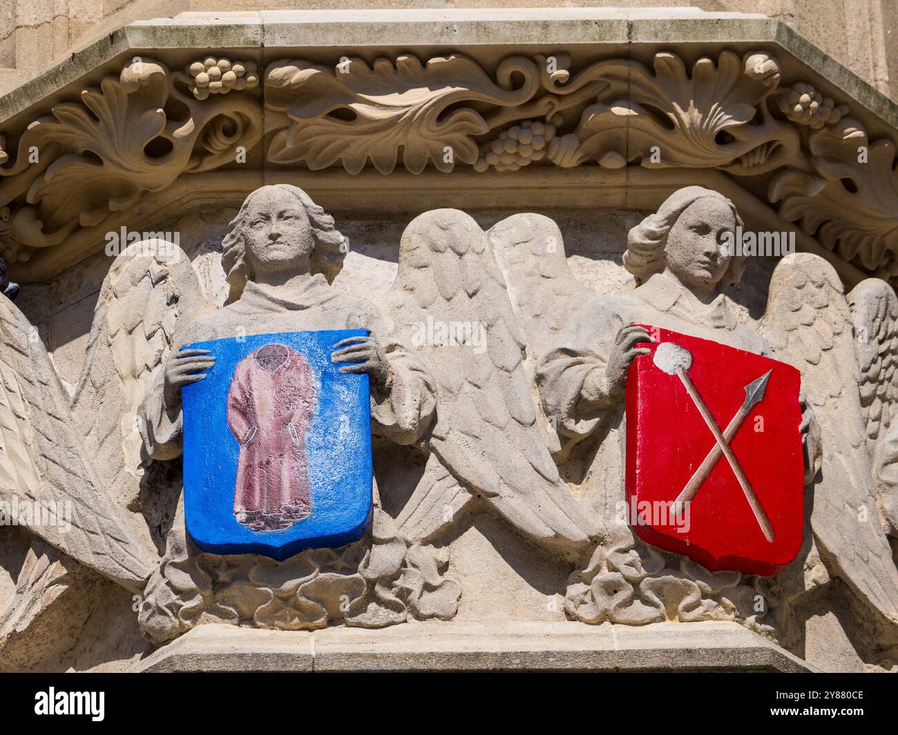 Angles holding Shields, Heraldic Motifs, Christ Church Gateway ...