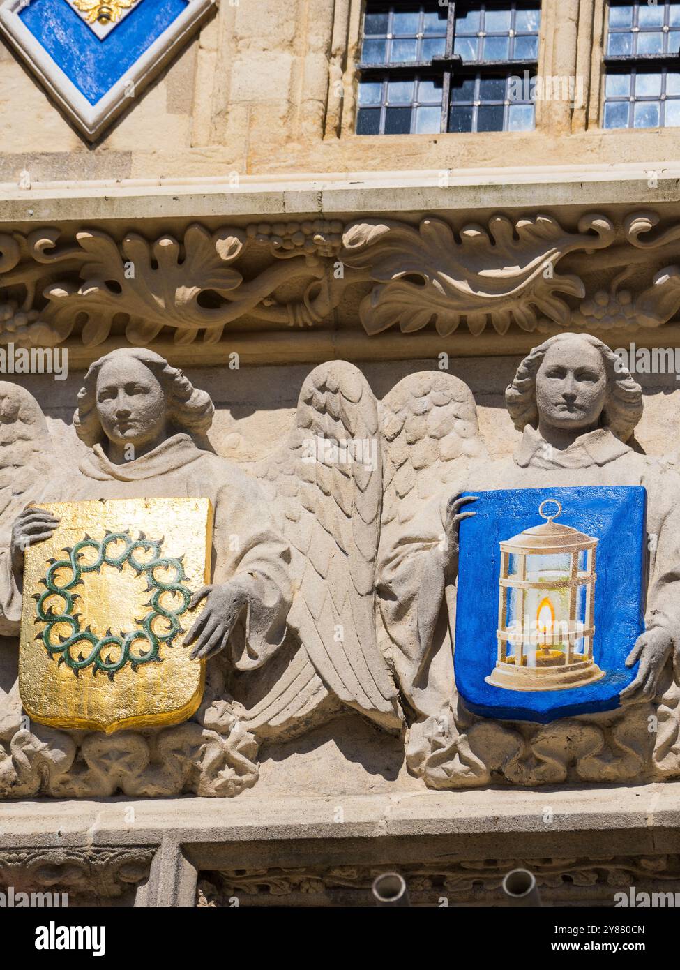 Angles holding Shields, Heraldic Motifs, Christ Church Gateway ...