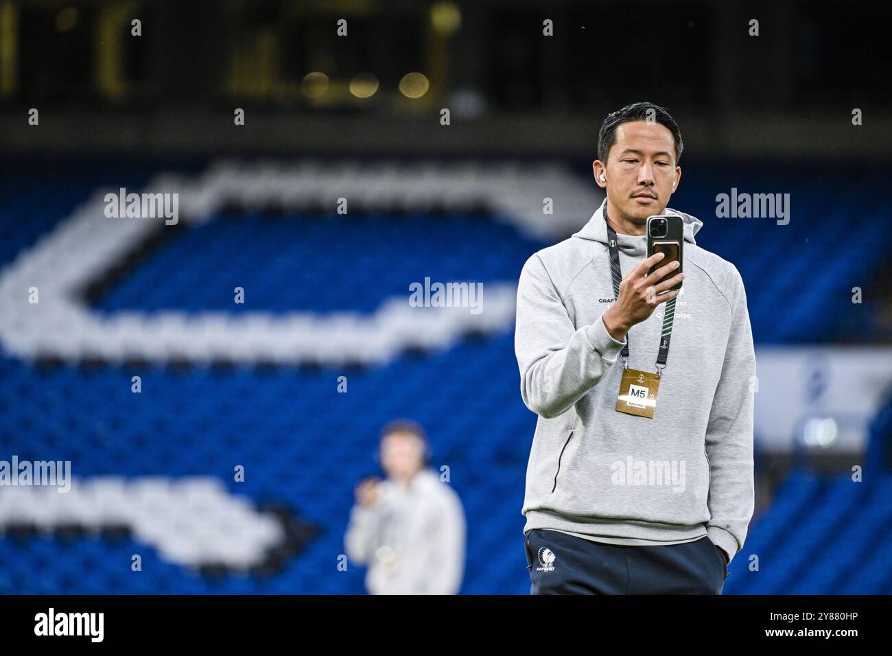 London, UK. 03rd Oct, 2024. Gent's goalkeeper Daniel Schmidt pictured ...