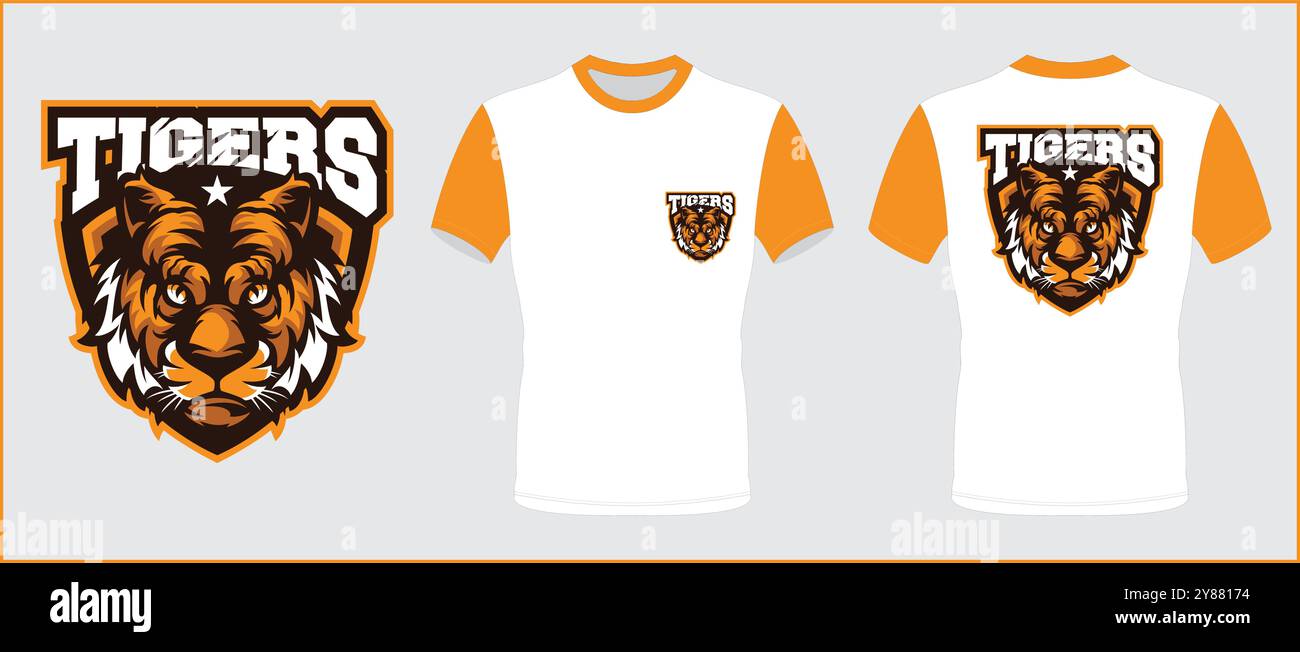 Tiger e sports logo Stock Vector Images - Alamy