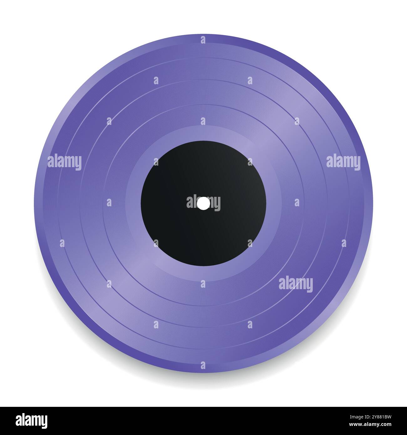 Realistic purple vinyl record isolated on white background. Music vinyl ...