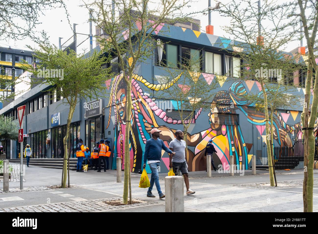 Johannesburg, South Africa - September 08, 2022: Graffiti in the ...