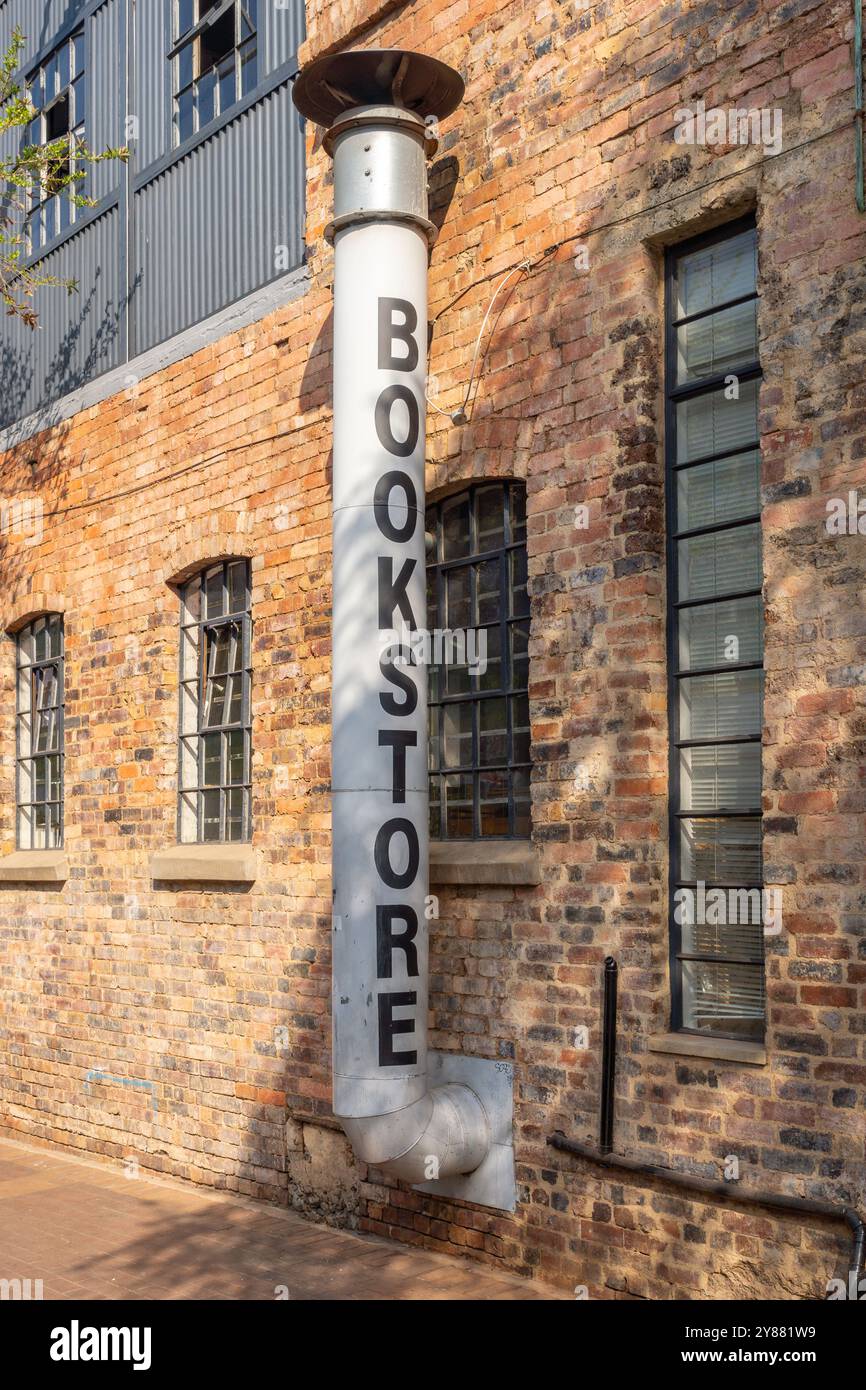 Johannesburg, South Africa - September 08, 2022: Bookstore in the Maboneng Precinct, a creative ...