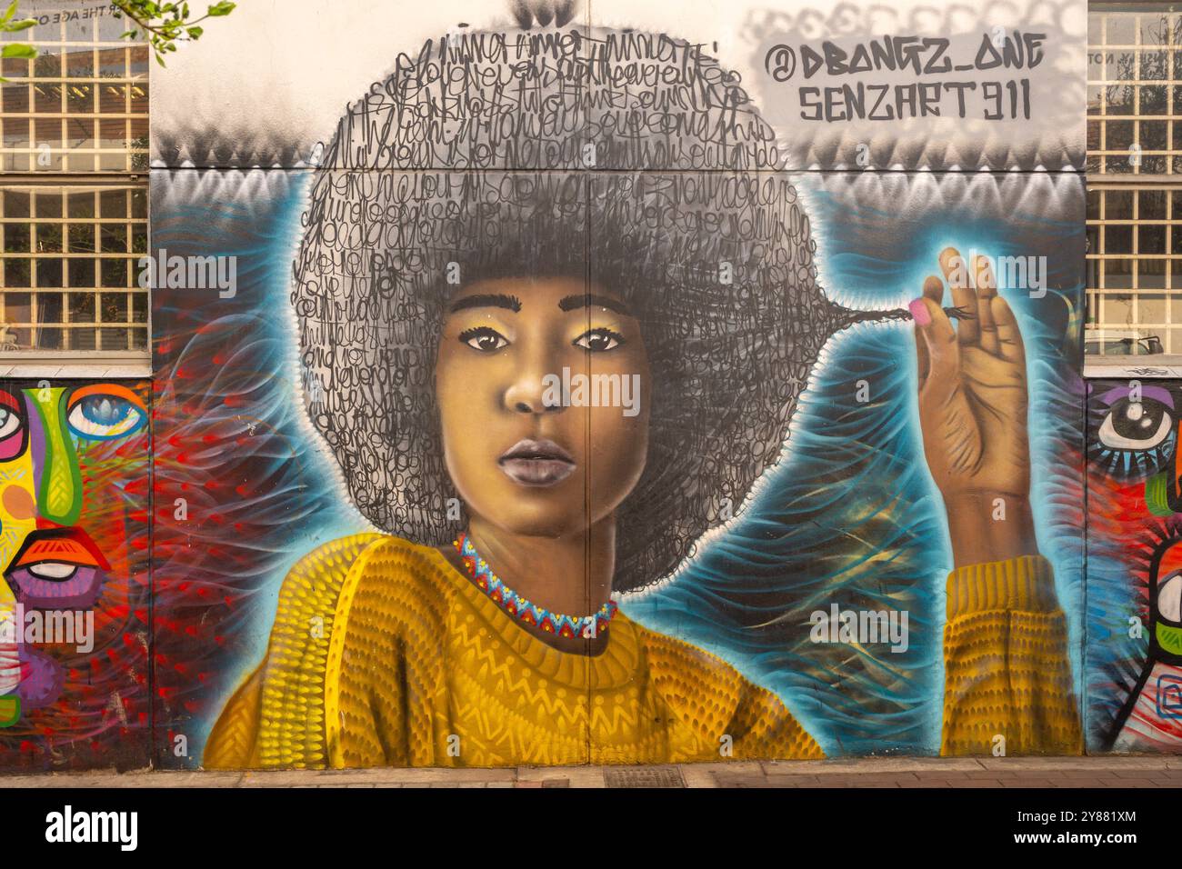 Johannesburg, South Africa - September 08, 2022: Graffiti in the ...