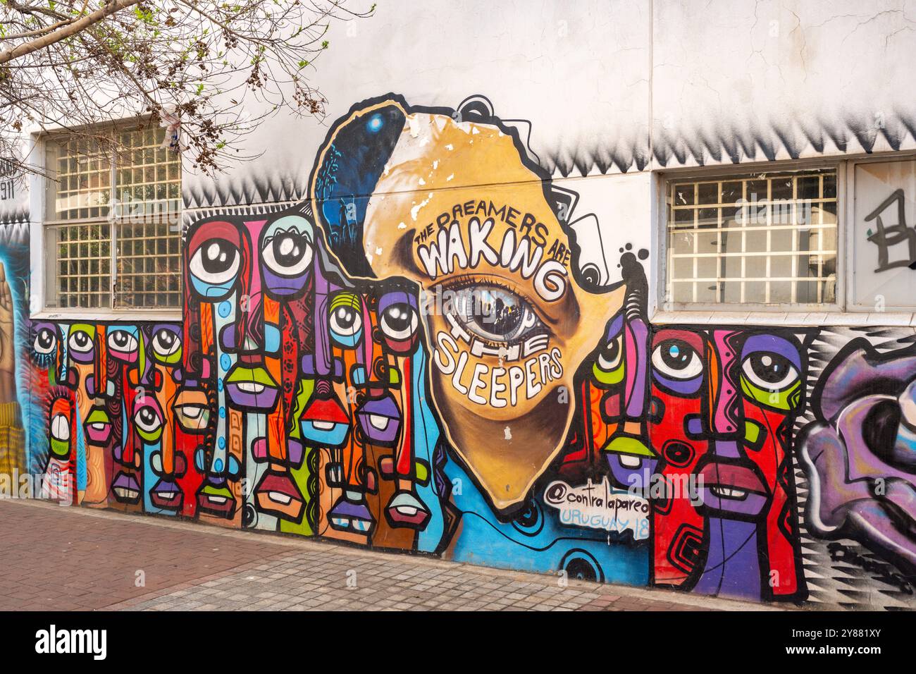 Johannesburg, South Africa - September 08, 2022: Graffiti in the ...