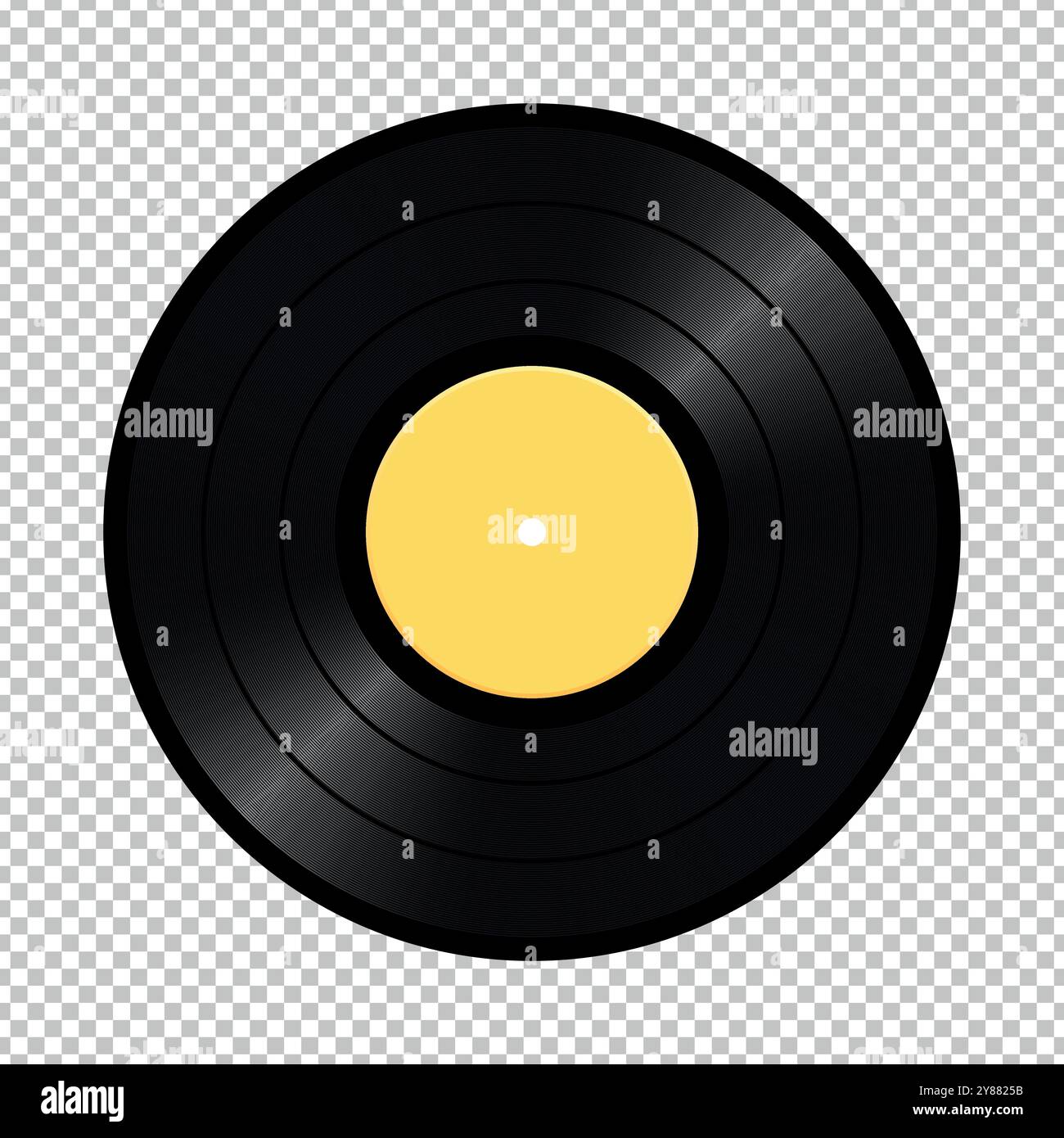 Realistic gramophone vinyl record isolated on transparent background ...