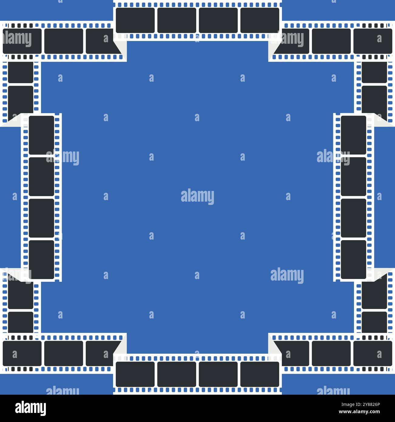 Curved film strip on white hi-res stock photography and images - Alamy