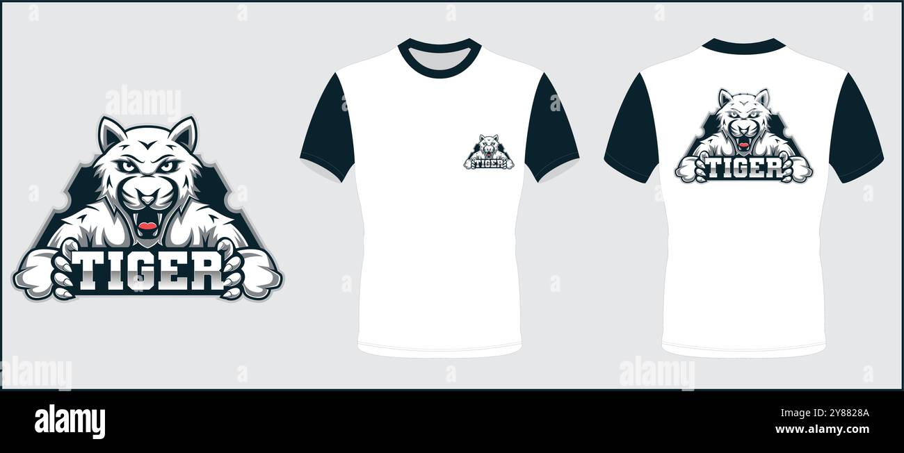 Tiger e sports logo Stock Vector Images - Alamy