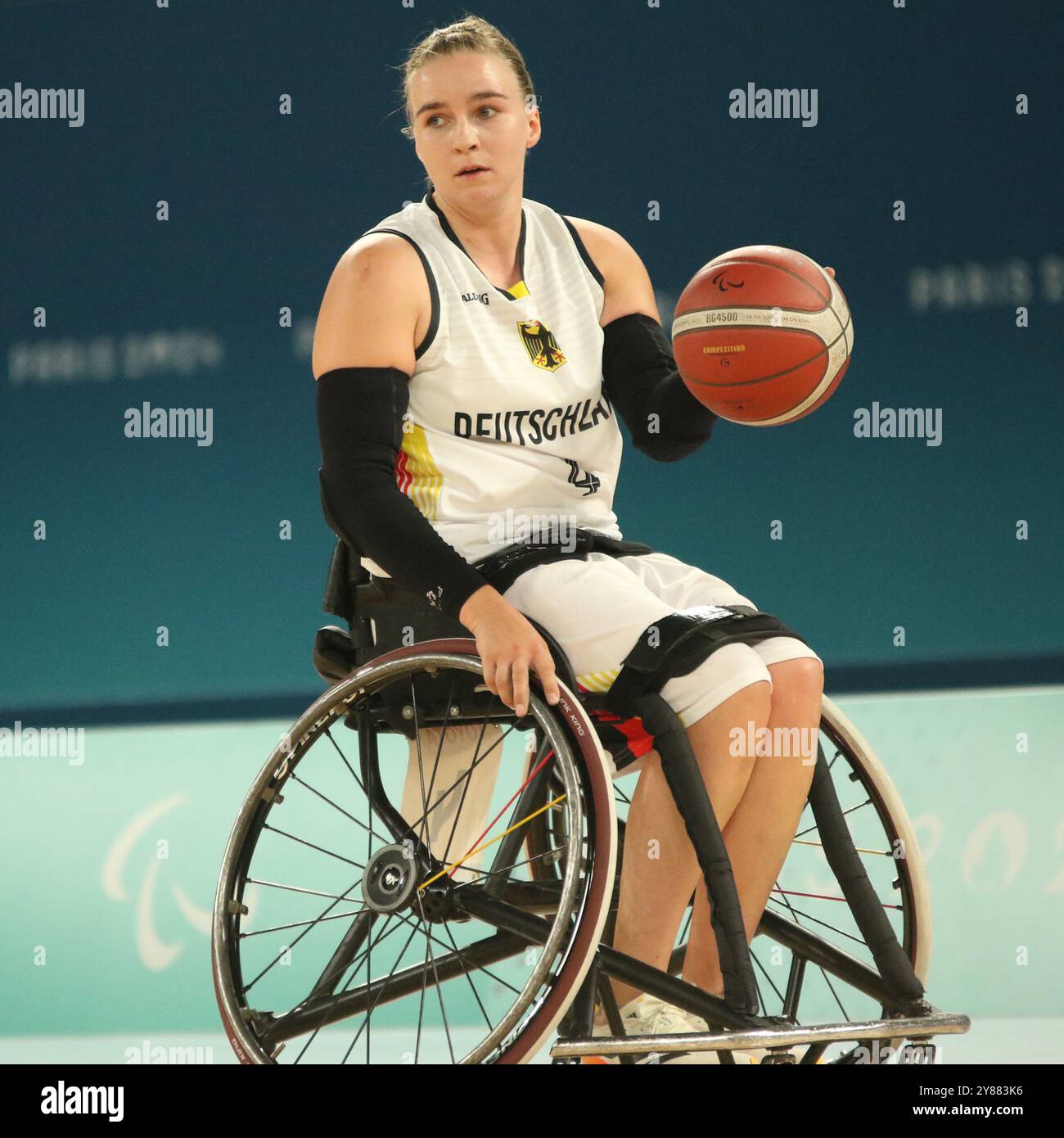 Mareike MILLER of Germany vs USA in the Wheelchair Basketball - Women's ...