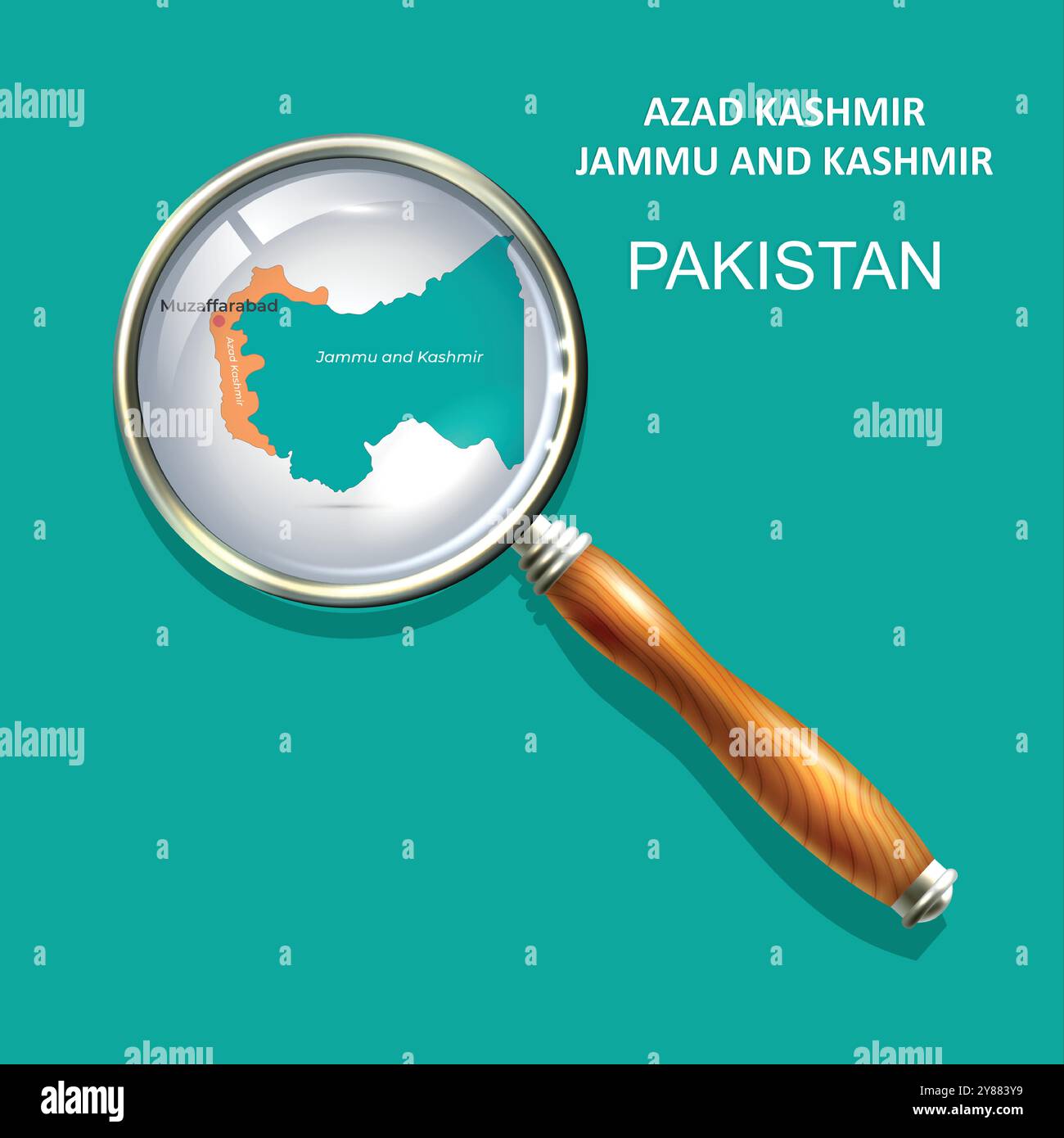 Azad Kashmir Magnifier map of abstract topographic background. Vector map Stock Vector Image ...