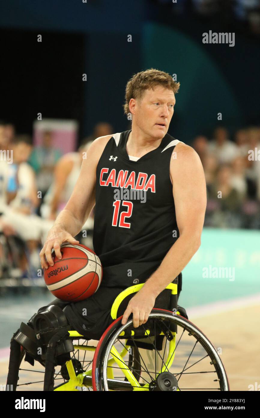 Patrick ANDERSON of Canada vs France in the Wheelchair Basketball - Men ...