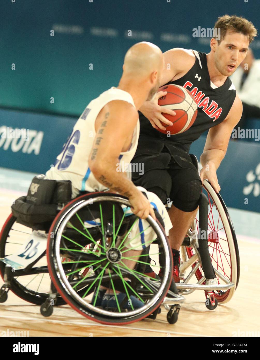 Colin HIGGINS of Canada vs France in the Wheelchair Basketball - Men's ...