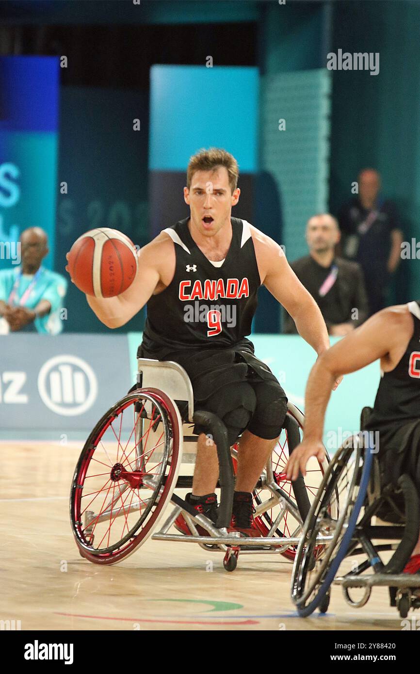 Colin HIGGINS of Canada vs France in the Wheelchair Basketball - Men's ...