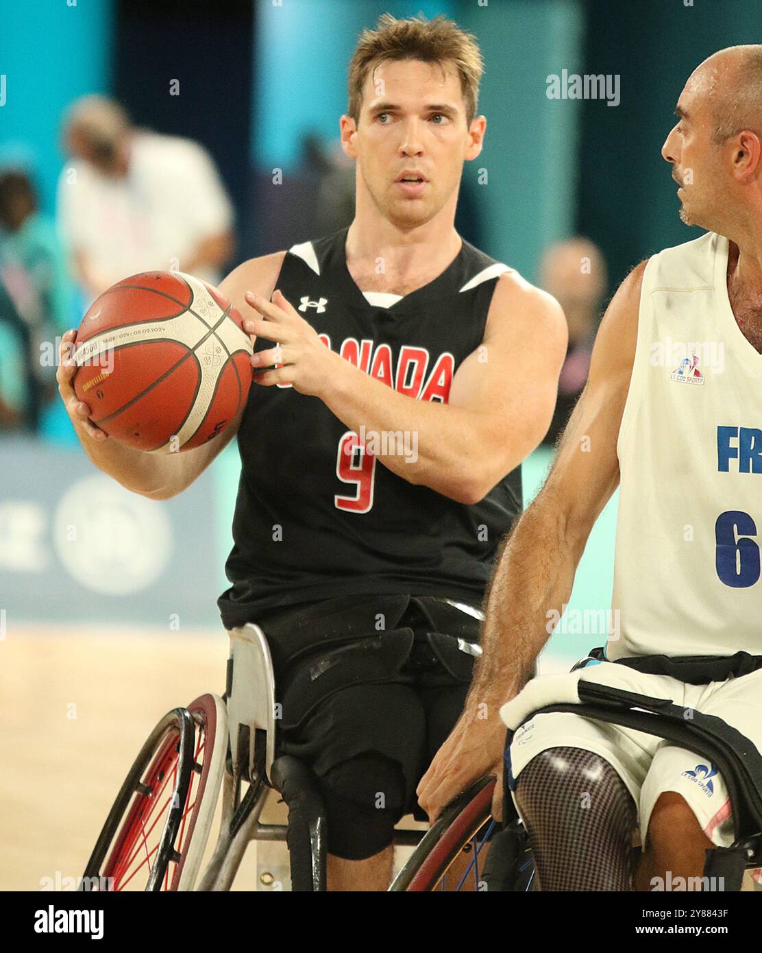 Colin HIGGINS of Canada vs France in the Wheelchair Basketball - Men's ...