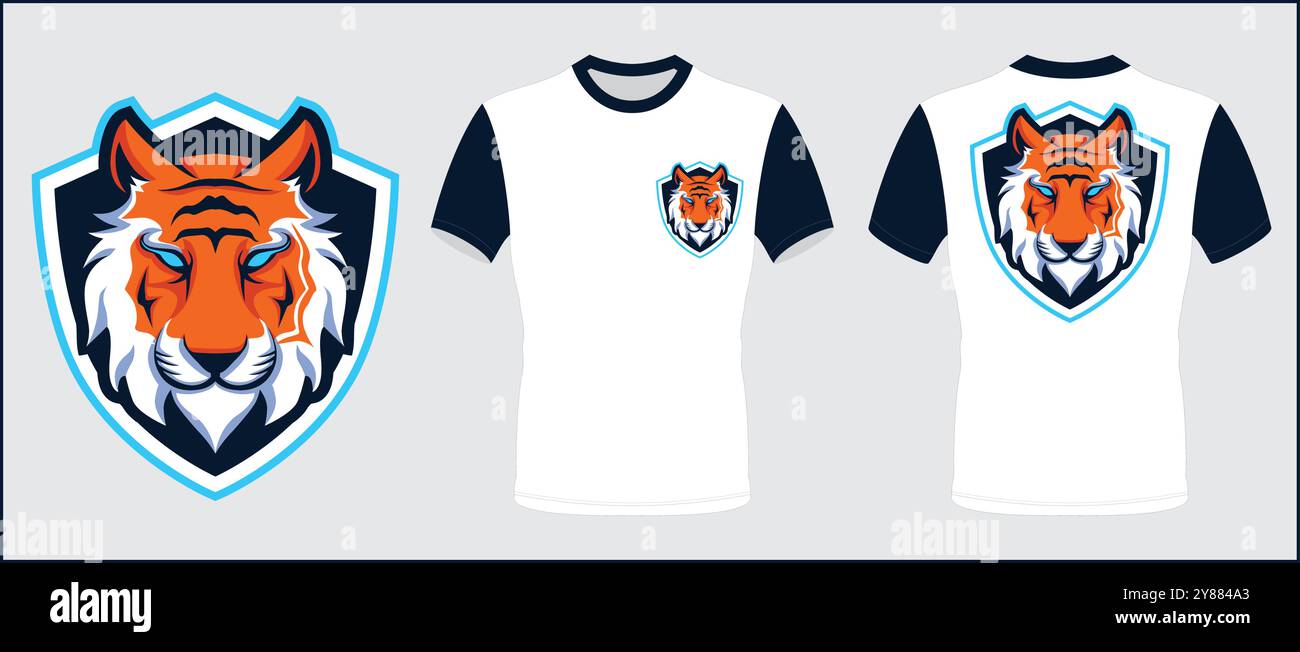 Tiger e sports logo Stock Vector Images - Alamy
