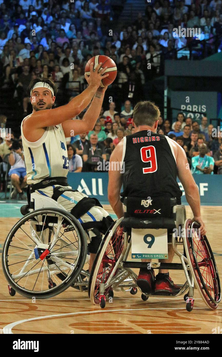 Christophe CARLIER of France vs Canada in the Wheelchair Basketball ...