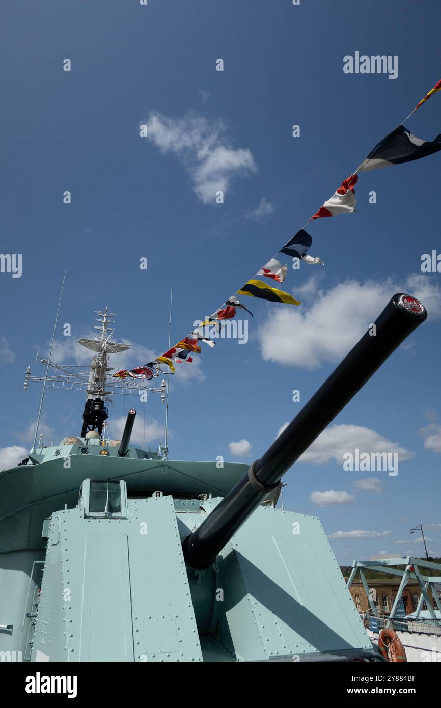 HMS Cavalier at Chatham dockyard Kent England Stock Photo - Alamy