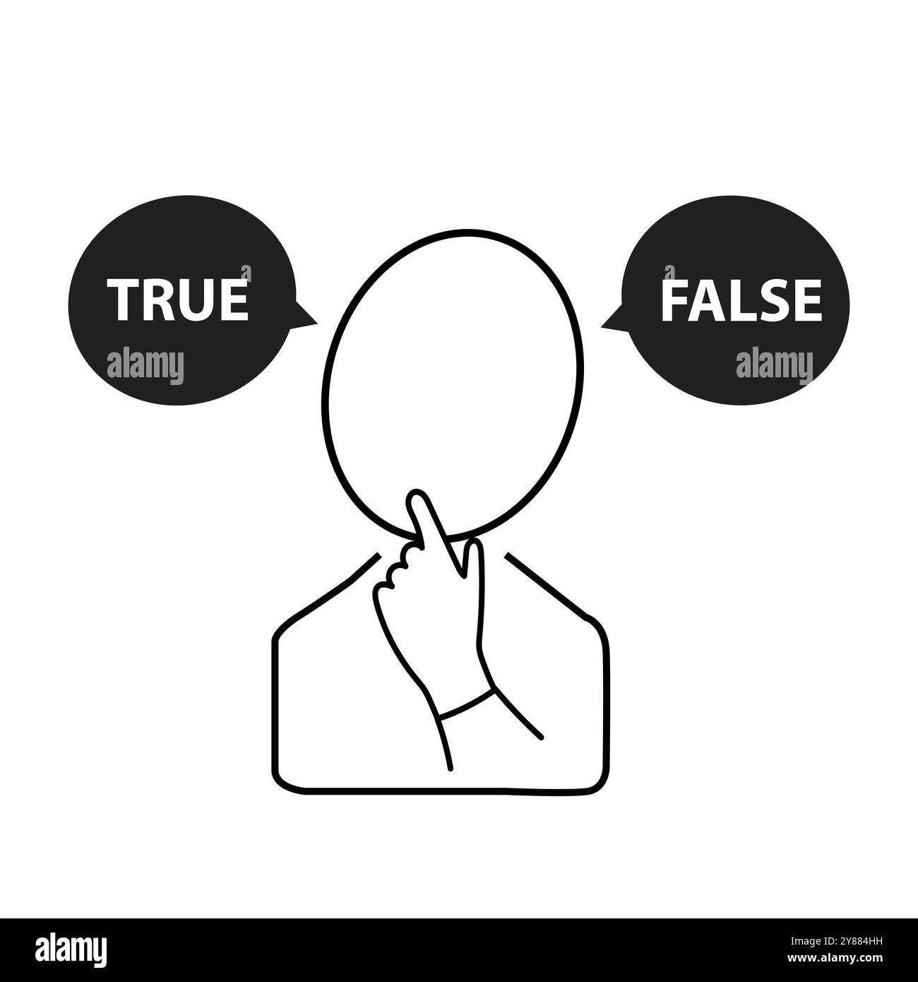 False dilemma Stock Vector Images - Alamy