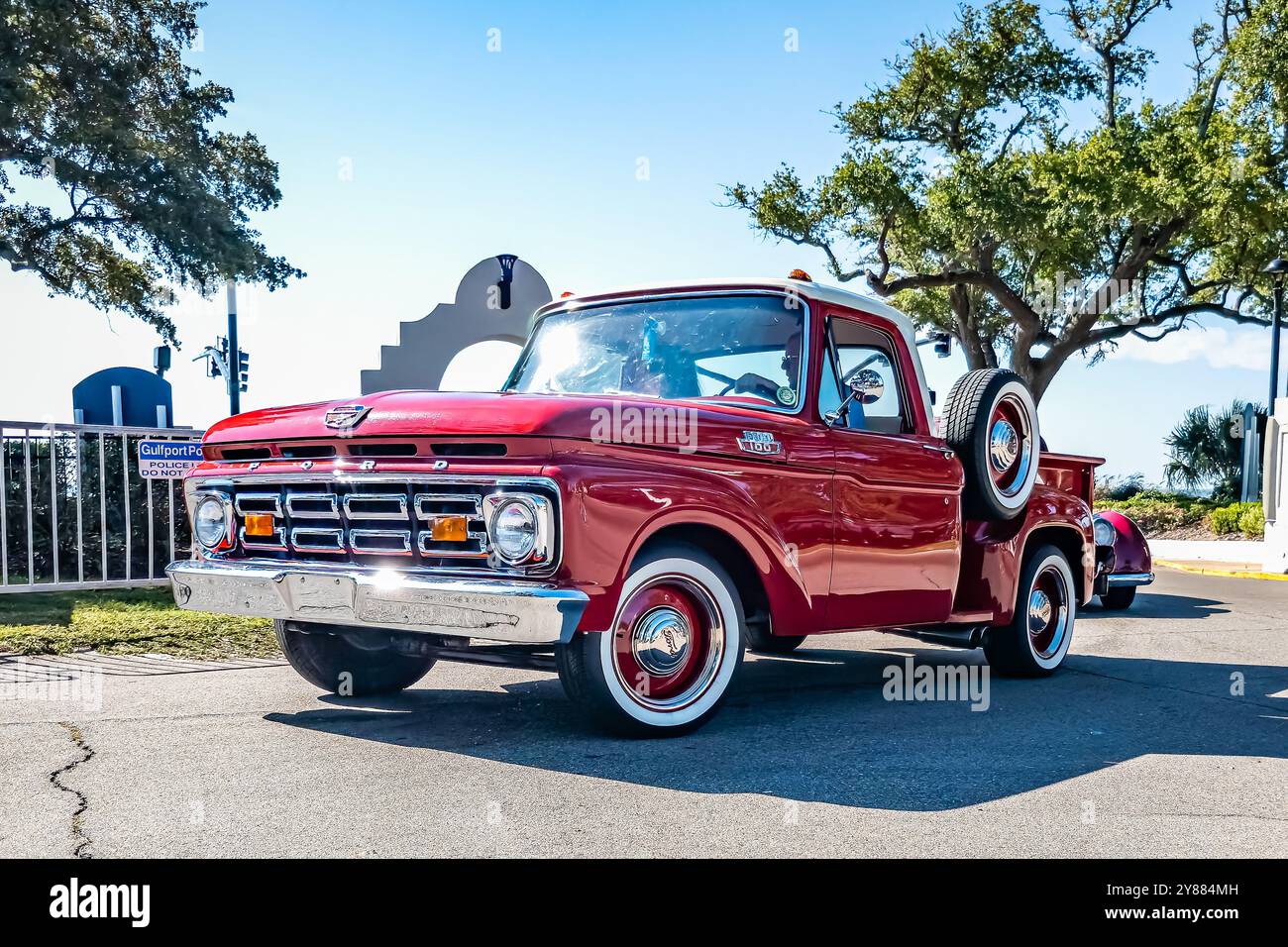 Gulfport, MS - October 02, 2023: Low perspective front corner view of a ...