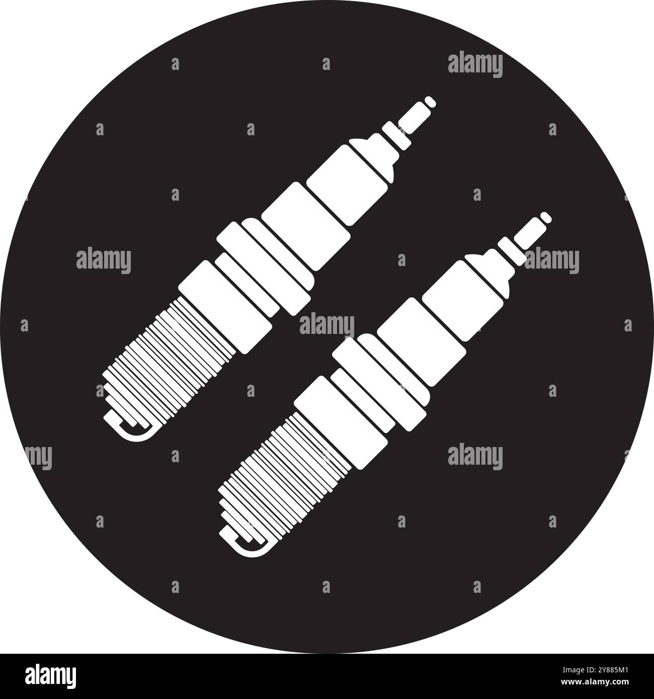 spark plug icon vector illustration logo design Stock Vector Image ...
