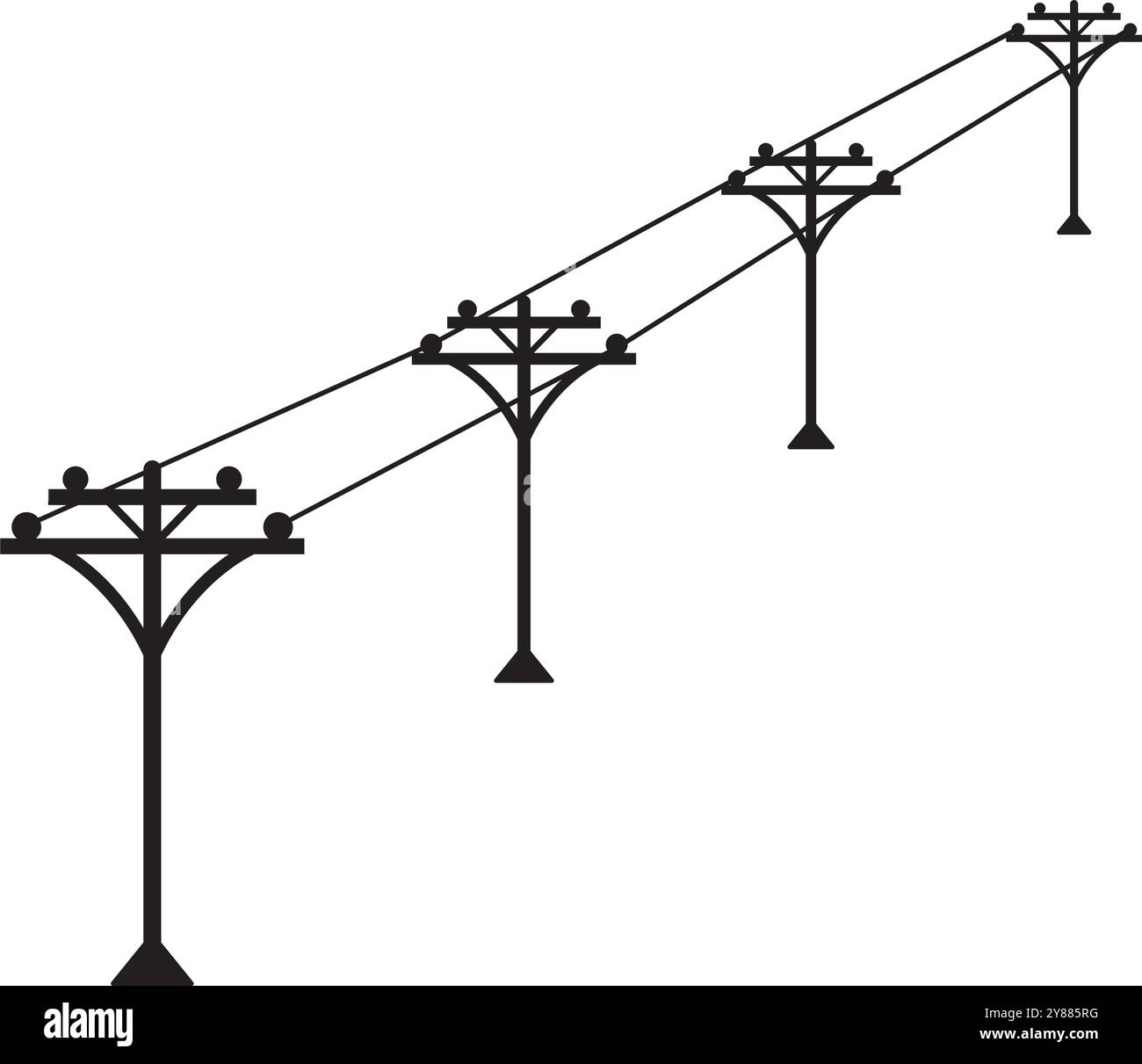 electric pole icon vector illustration logo design Stock Vector Image ...
