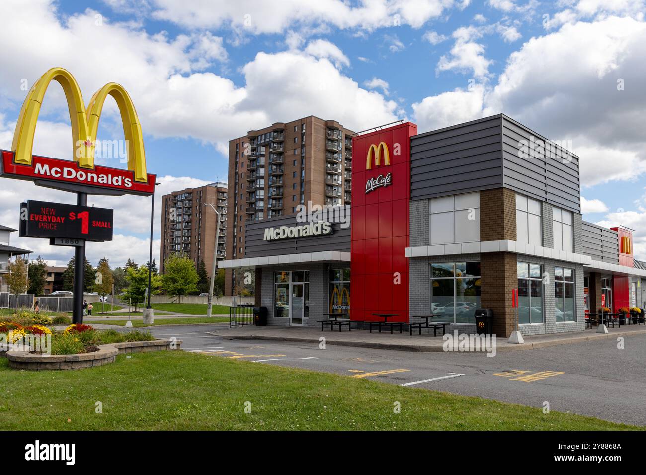 Ottawa, Canada - September 24, 2024: McDonald's fast food restaurant ...