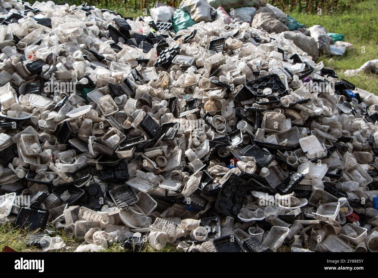 Nakuru, Kenya. 03rd Oct, 2024. Plastic waste is seen at recycling ...