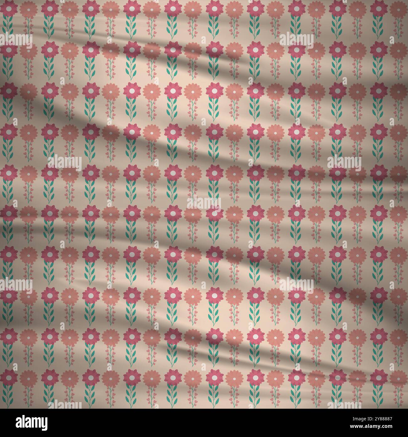 Decorative Illustrations Seamless background for print on fabric Vector ...