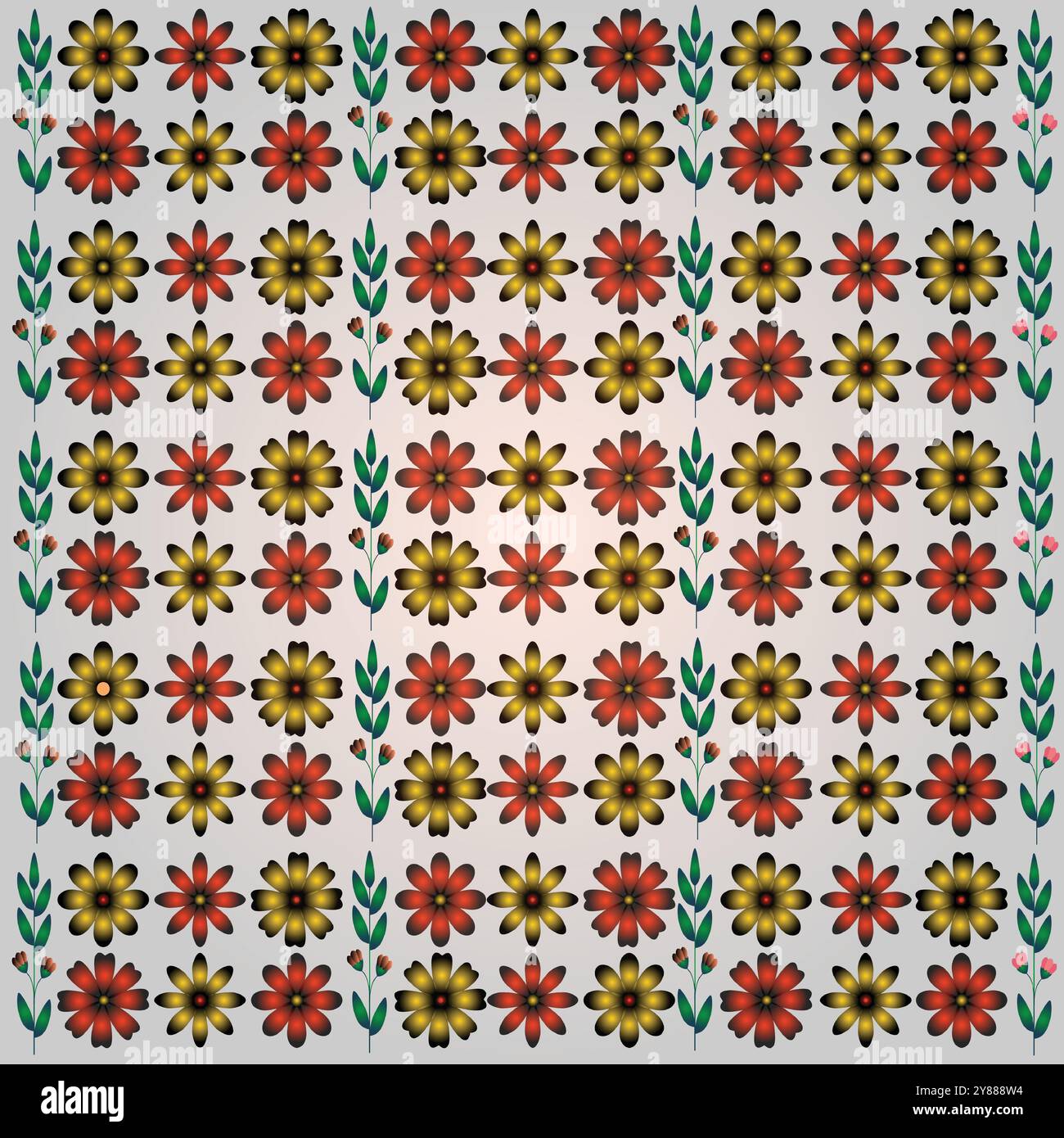 Decorative Illustrations, Seamless background for print on fabric ...