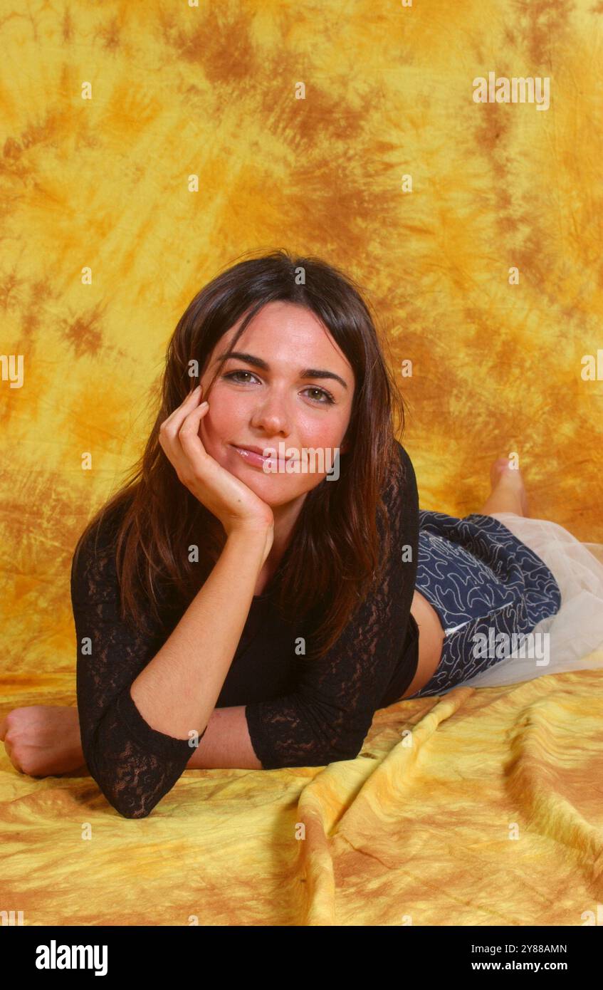 Milan Italy 17/04/2002: Valentina Giovagnini, Italian singer,during the ...