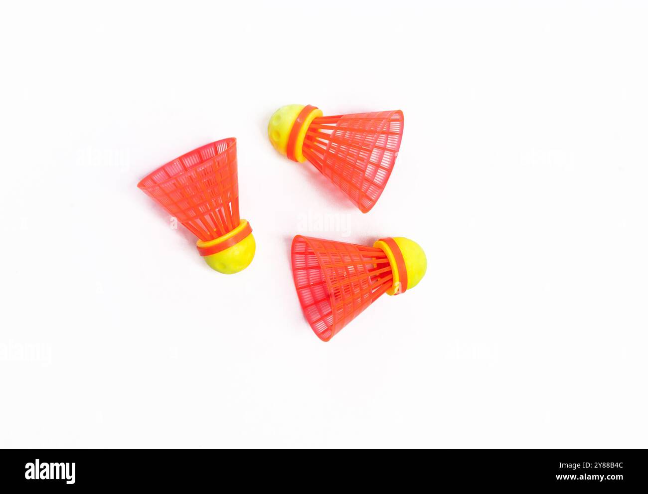 shuttlecocks for high speed badminton on a white background Stock Photo ...
