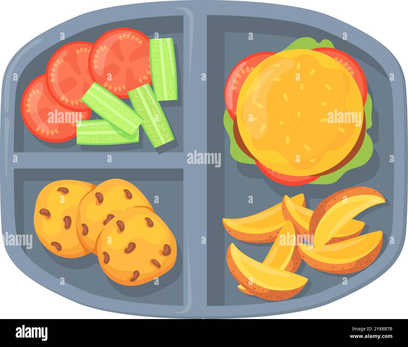 Elementary school cafeteria Stock Vector Images - Alamy