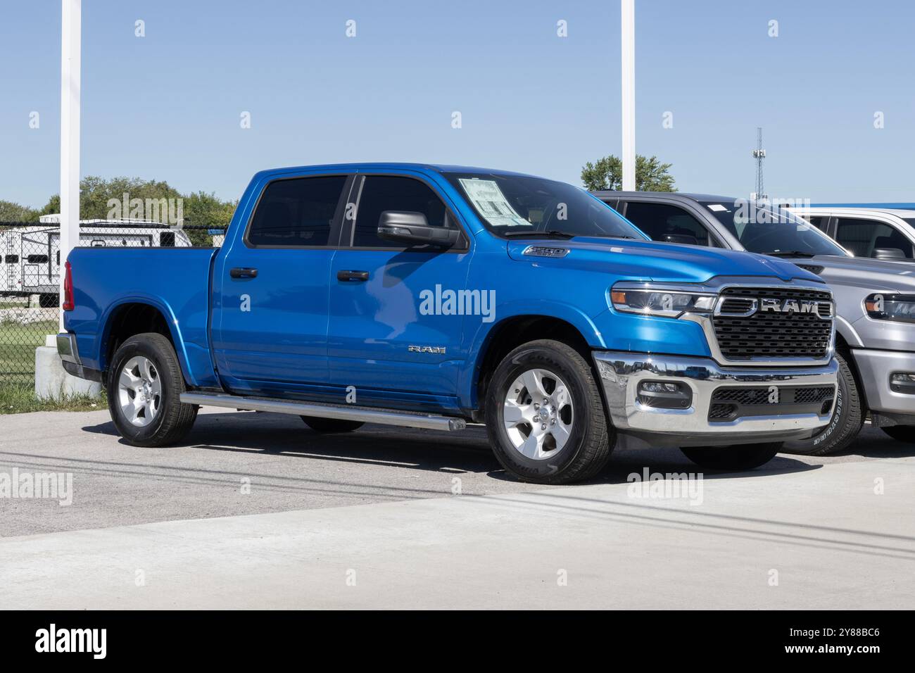 Lafayette - October 2, 2024: Ram 1500 Big Horn Crew Cab 4X4 display ...